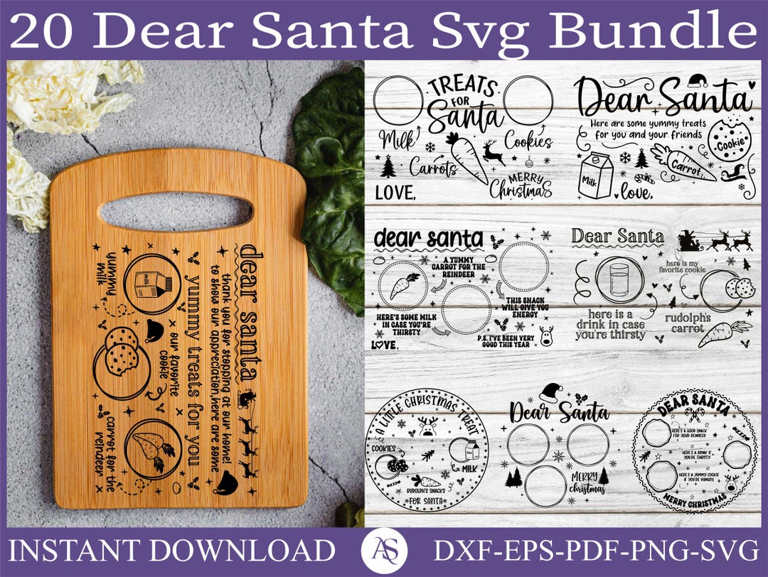 20 Dear Santa Shelf SVG Bundle, Christmas SVG, Santa Shelf SVG, Santa ...