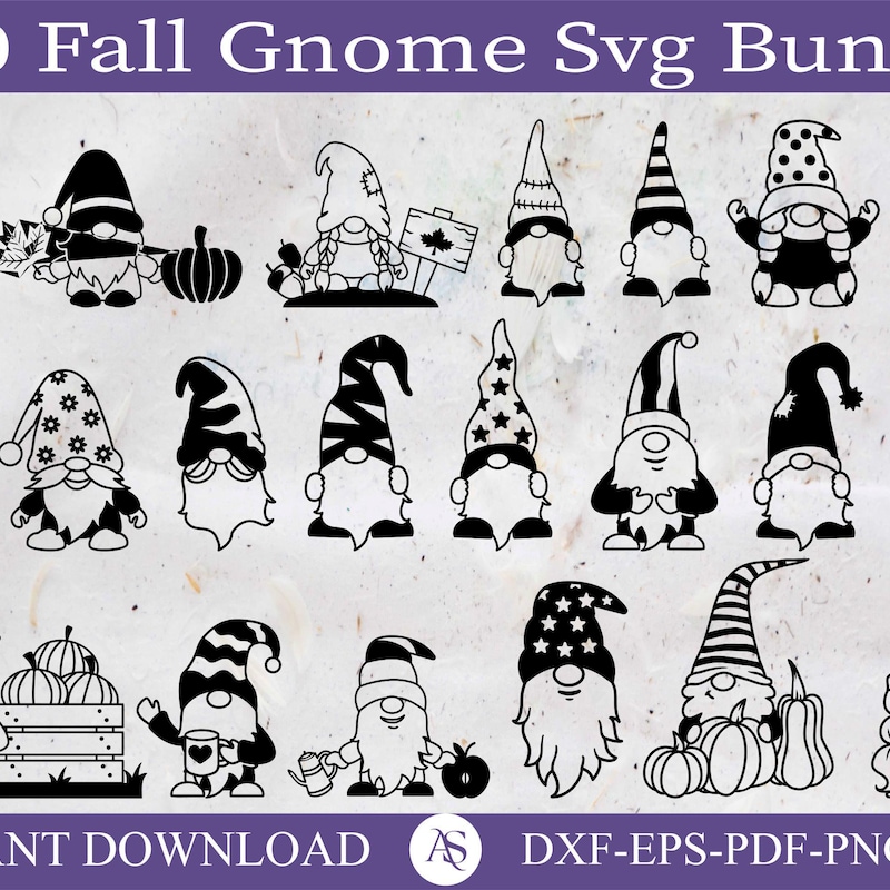 Fall Gnome Svg - Etsy