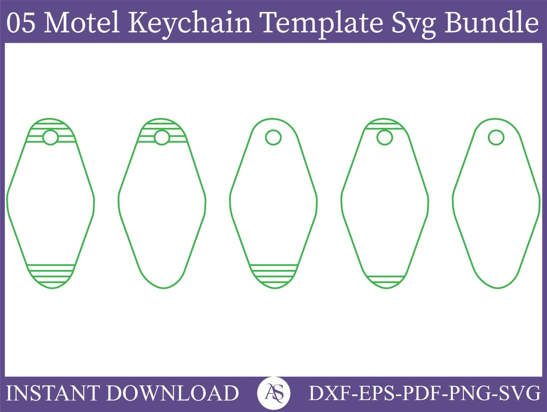05 Motel Keychain Template Svg, Dxf, Eps, Png, Jpg, Motel Keychain Svg ...