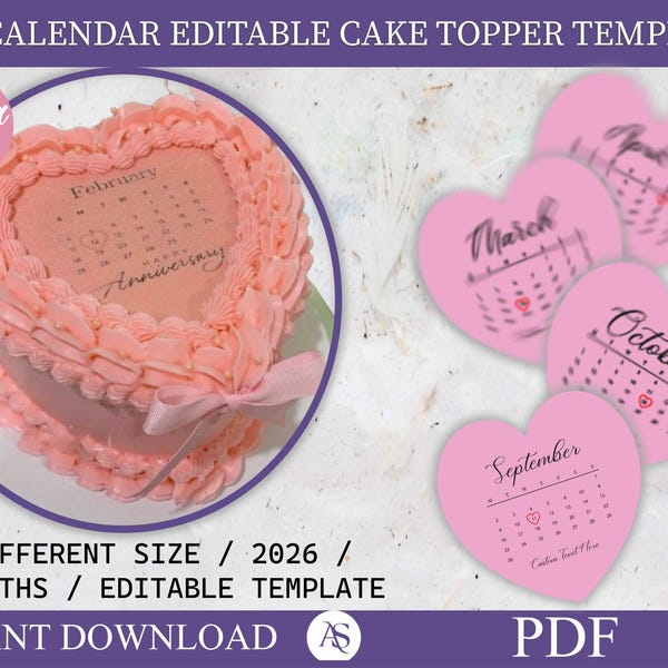 2026 Edible Calendar - Etsy