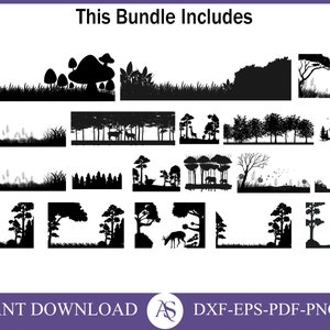 30 Forest Scene SVG Bundle, Forest Scene Dxf, Forest Scene Png, Forest ...