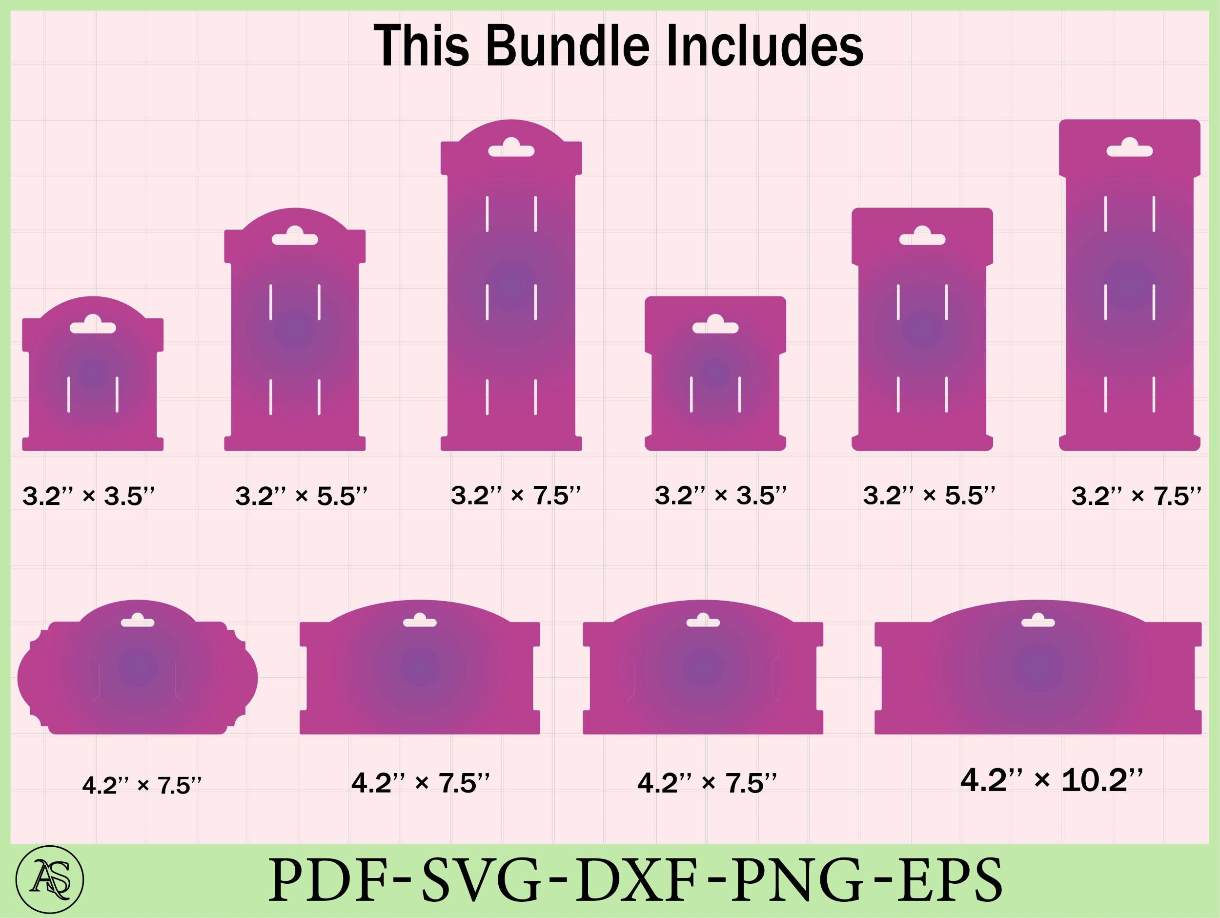 Hair Bow Display Card Template Svg Hair Bow Card Template - Etsy