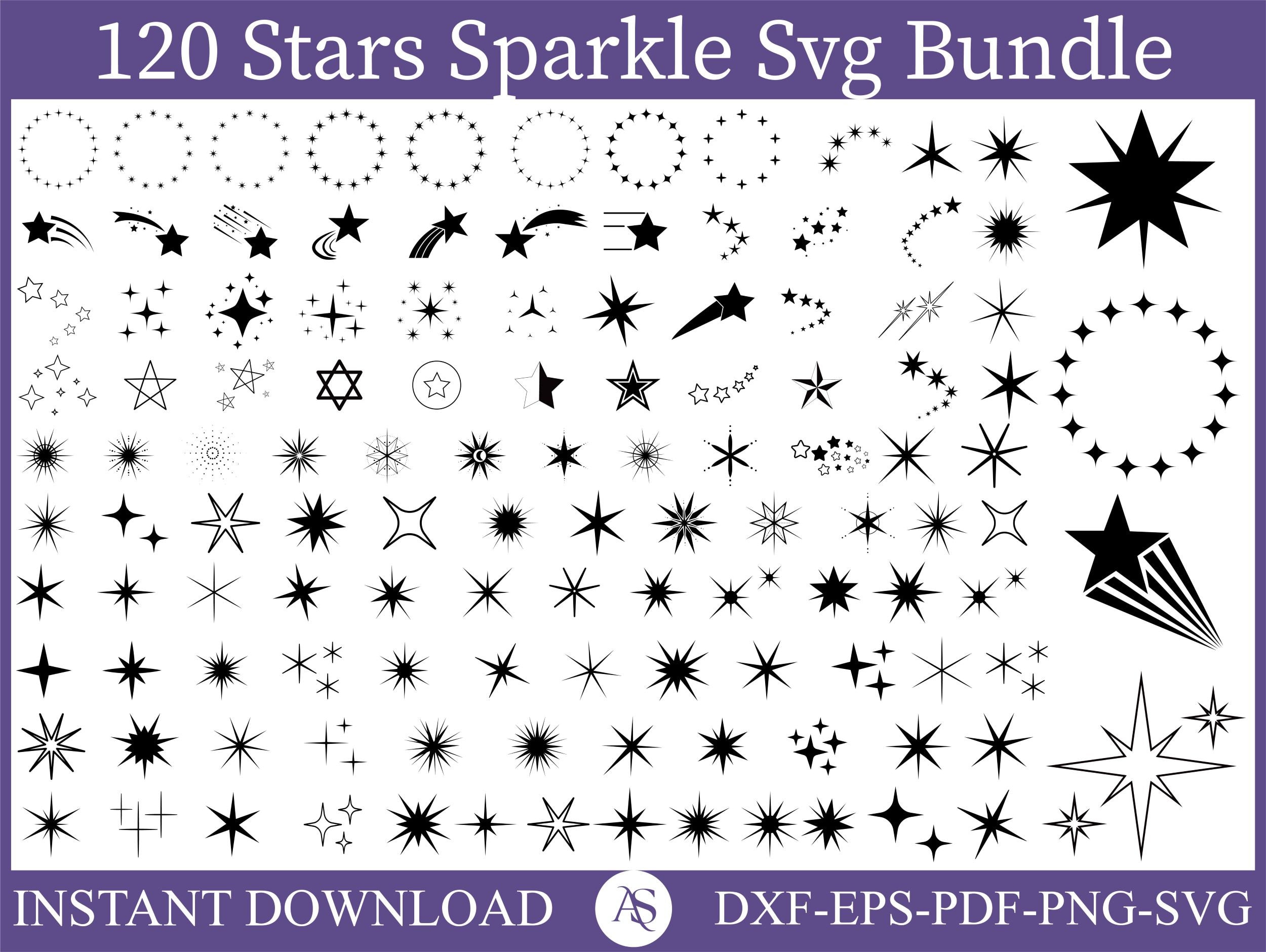 SPARKLE SVG, Stars SPARKLE Svg, Sparkle Svg Cut Files for Cricut ...
