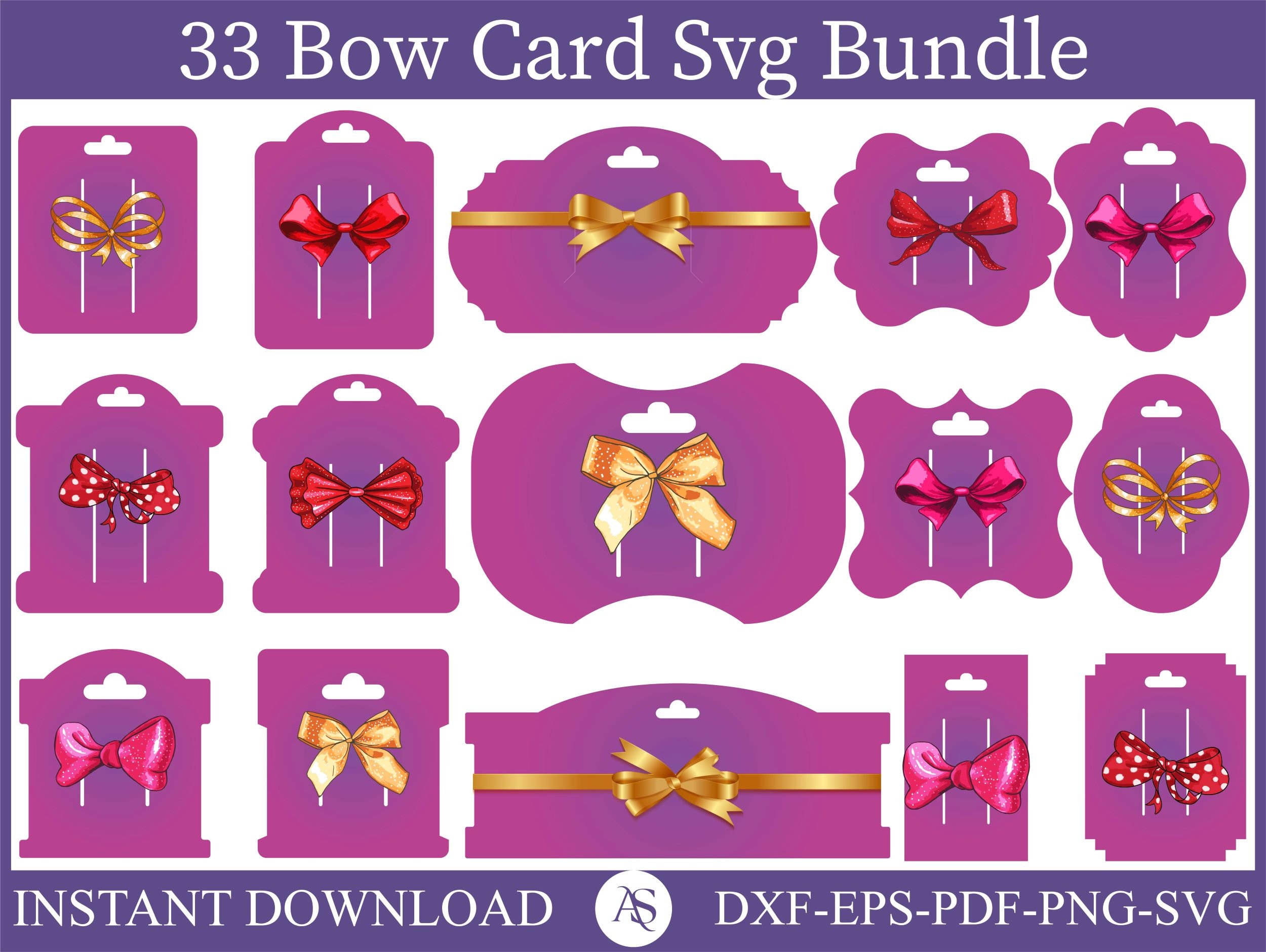 Hair Bow Display Card Template Svg, Hair Bow Card Template, Bow Holder ...