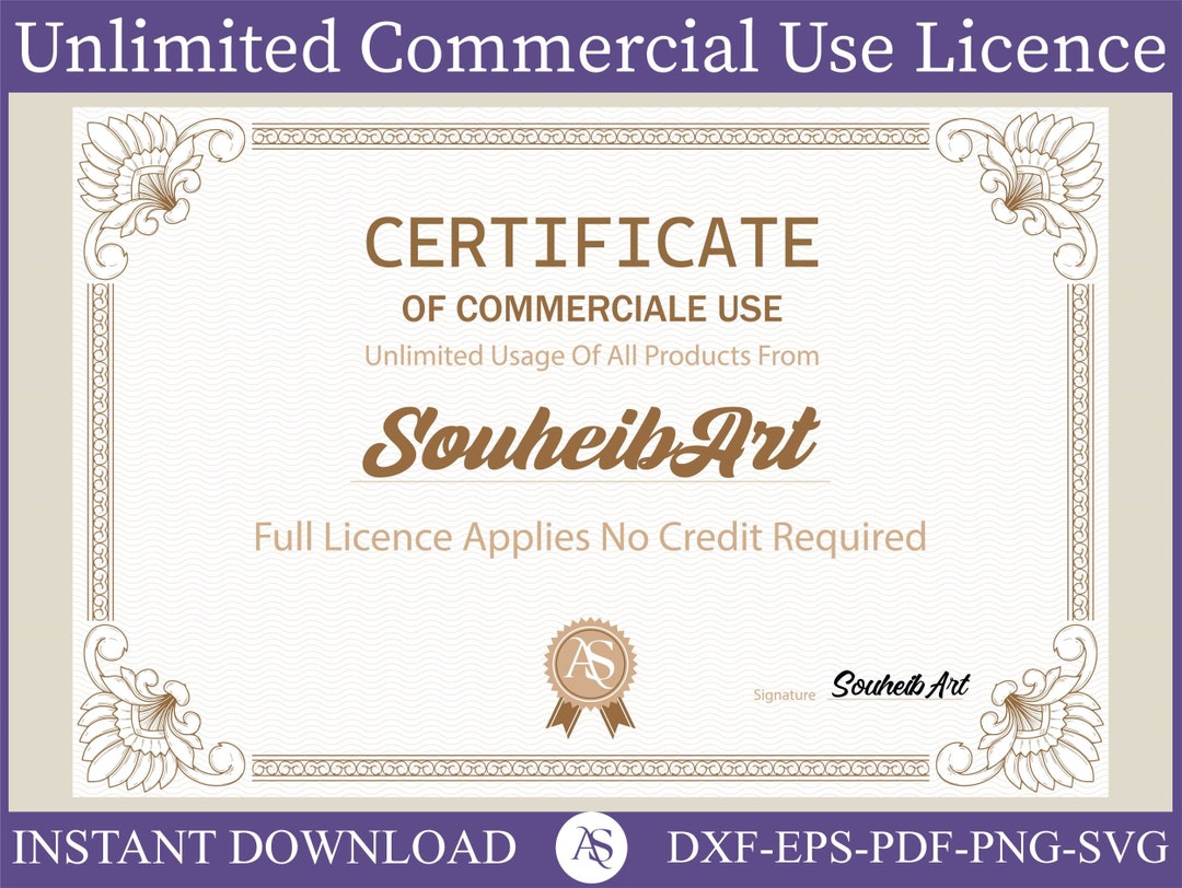 Unlimited Commercial Use License, Unlimited Use, Applies to ALL STORE ...