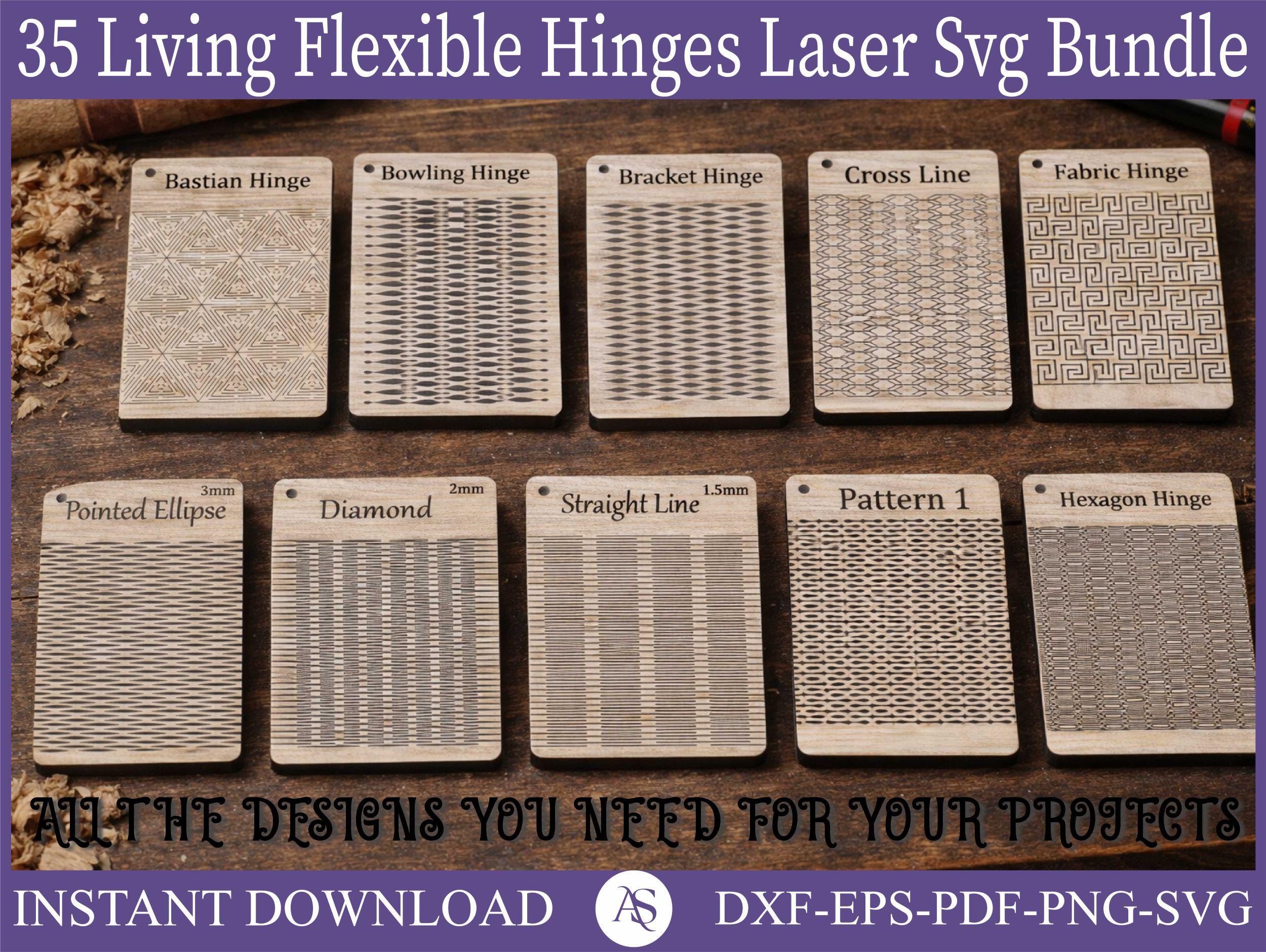 35 Flexible Living Hinges Laser Cut Files, Flexible Laser Cut Patterns ...