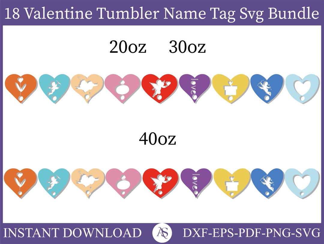 18 Tumbler Name Tag SVG File H2.0 Version Name Plate SVG File Tumbler ...