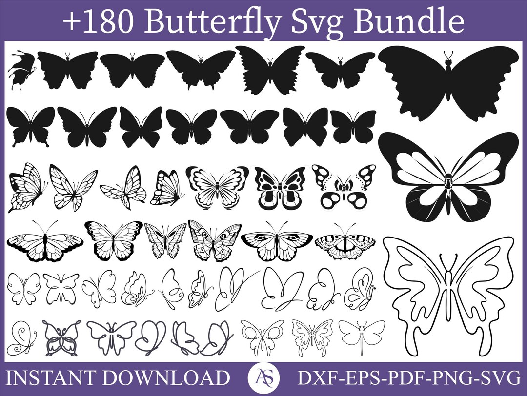 Butterfly Svg, Butterfly Svg Bundle, Layered Butterfly Bundle Cricut ...