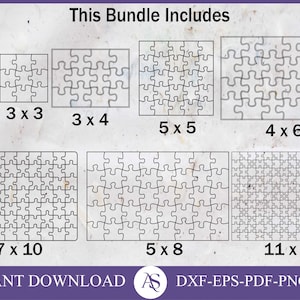 Puzzle Svg Templates, Jigsaw Puzzle Svg, Puzzle Cut Template, Puzzle ...