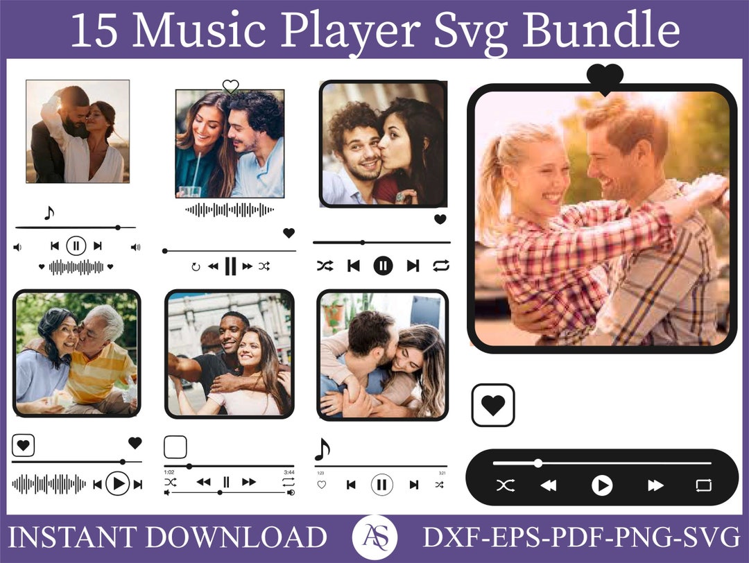 Music Player Svg Bundle, Music Player Cut Files, Acrylic Song Art ...