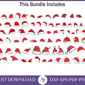 Santa Hat SVG, Christmas Layered Cut File, Christmas SVG, Christmas ...