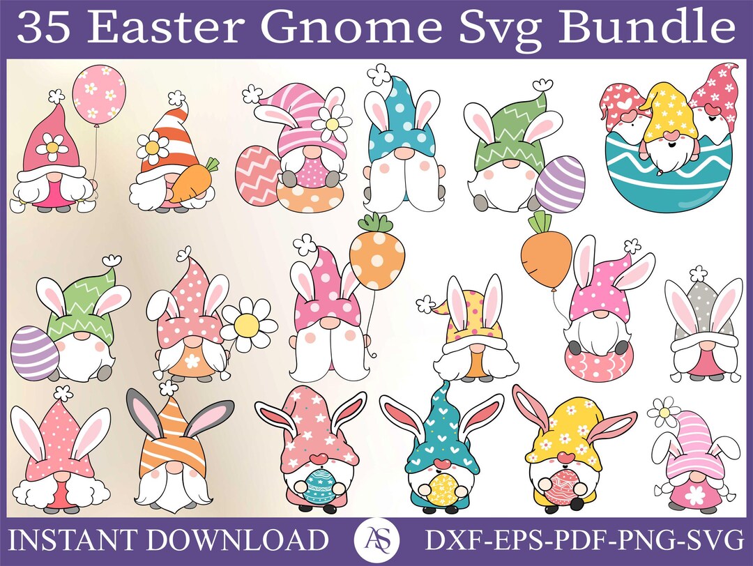 Easter Gnome Svg Easter Svg Easter Bunny Svg Happy Easter Svg Easter ...