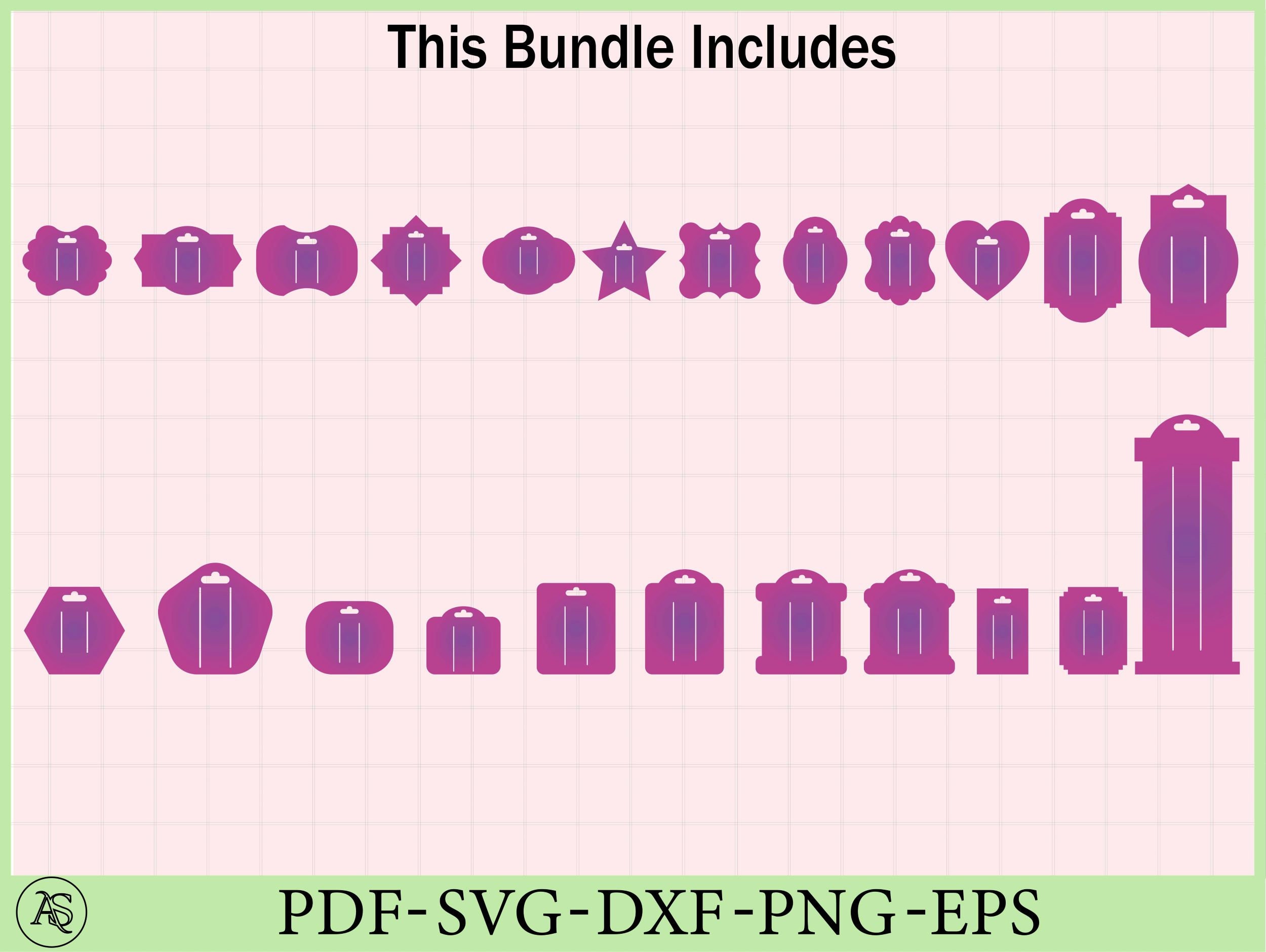 Hair Bow Display Card Template Svg Hair Bow Card Template - Etsy UK