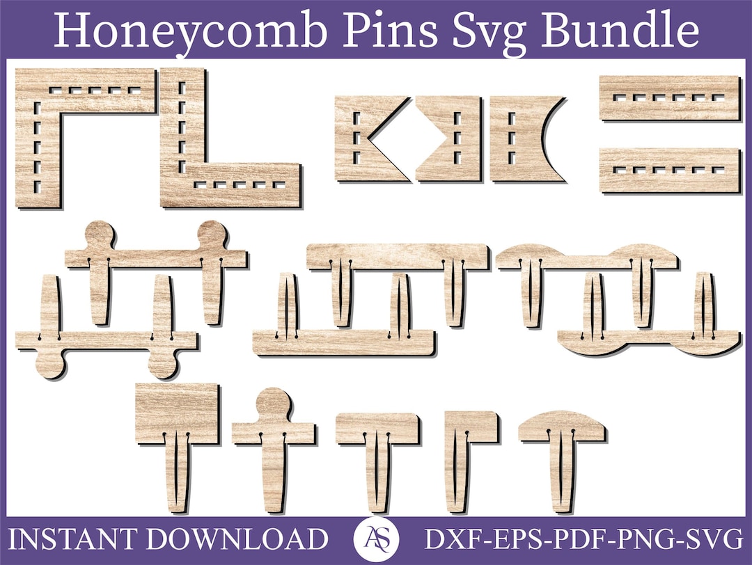 60 Honeycomb Bed Pins, Laser Retainer Pins, Crumb Tray Pins, Laser Cut ...