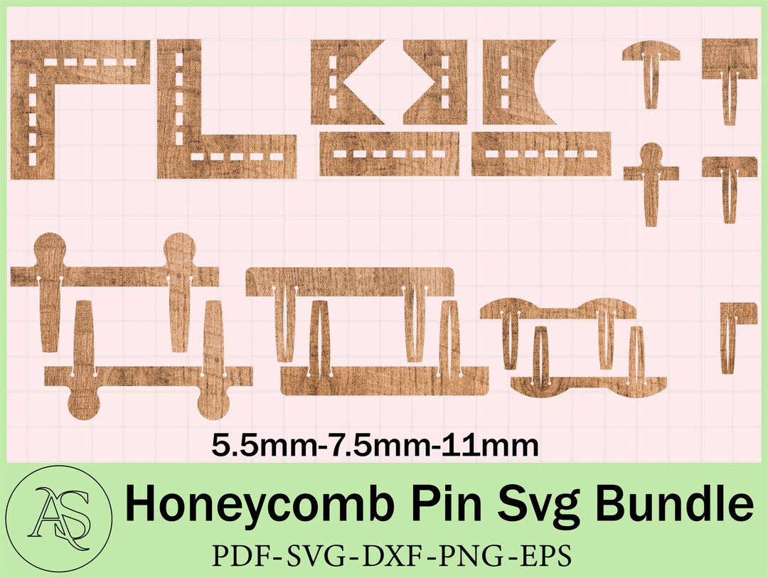 BIG SVG BUNDLE Glowforge Pins Svg Honeycomb Pins Svg Crumb - Etsy UK
