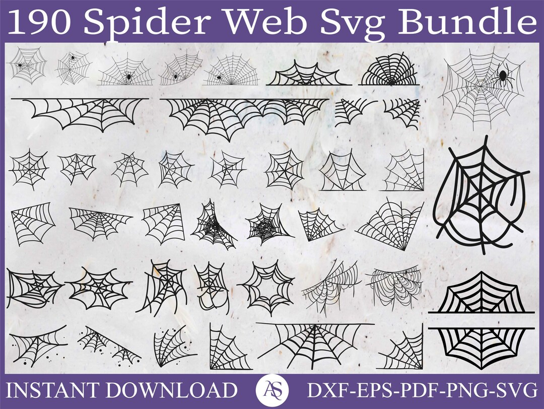 SPIDER WEB SVG, Spider Web Bundle Svg, Spider Web Clipart, Spider Web ...