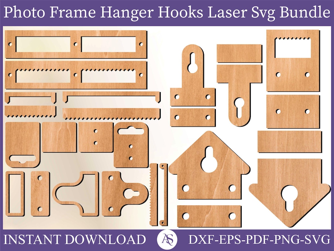 Sawtooth Hook Svg, Photo Frame Hanger Hook, Frame Hangers Template ...