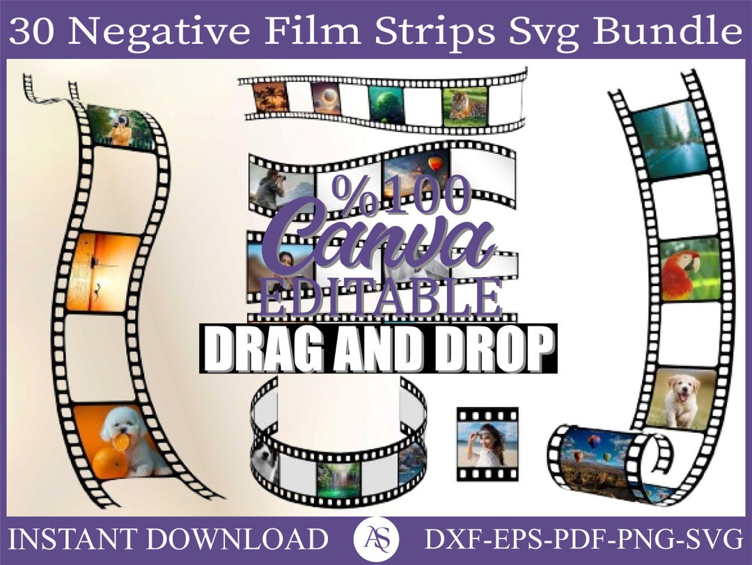 Negative Film Strips, Film Strip Template, Film Strip Photo Frame ...