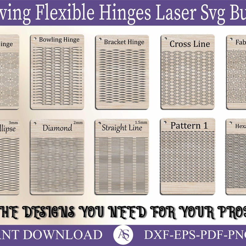 Laser Templates With Living Hinge - Etsy