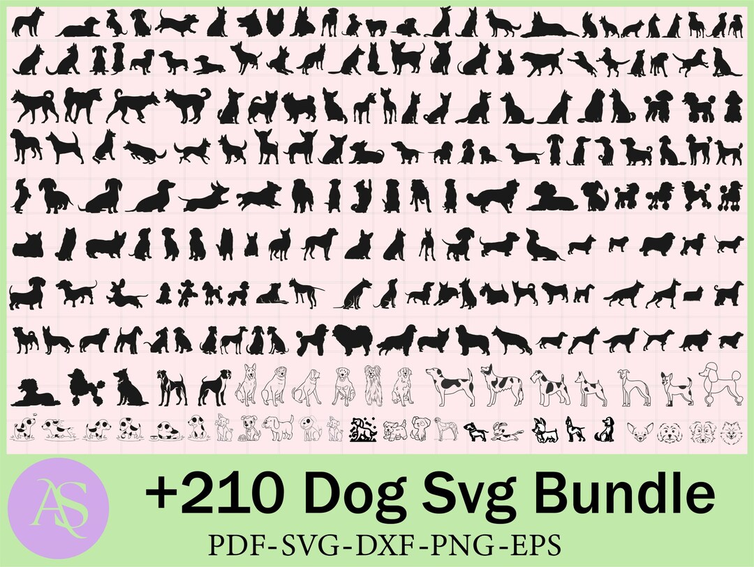 Dog SVG Bundle Dog PNG Bundle Dog Clipart Dog SVG Cut Files - Etsy
