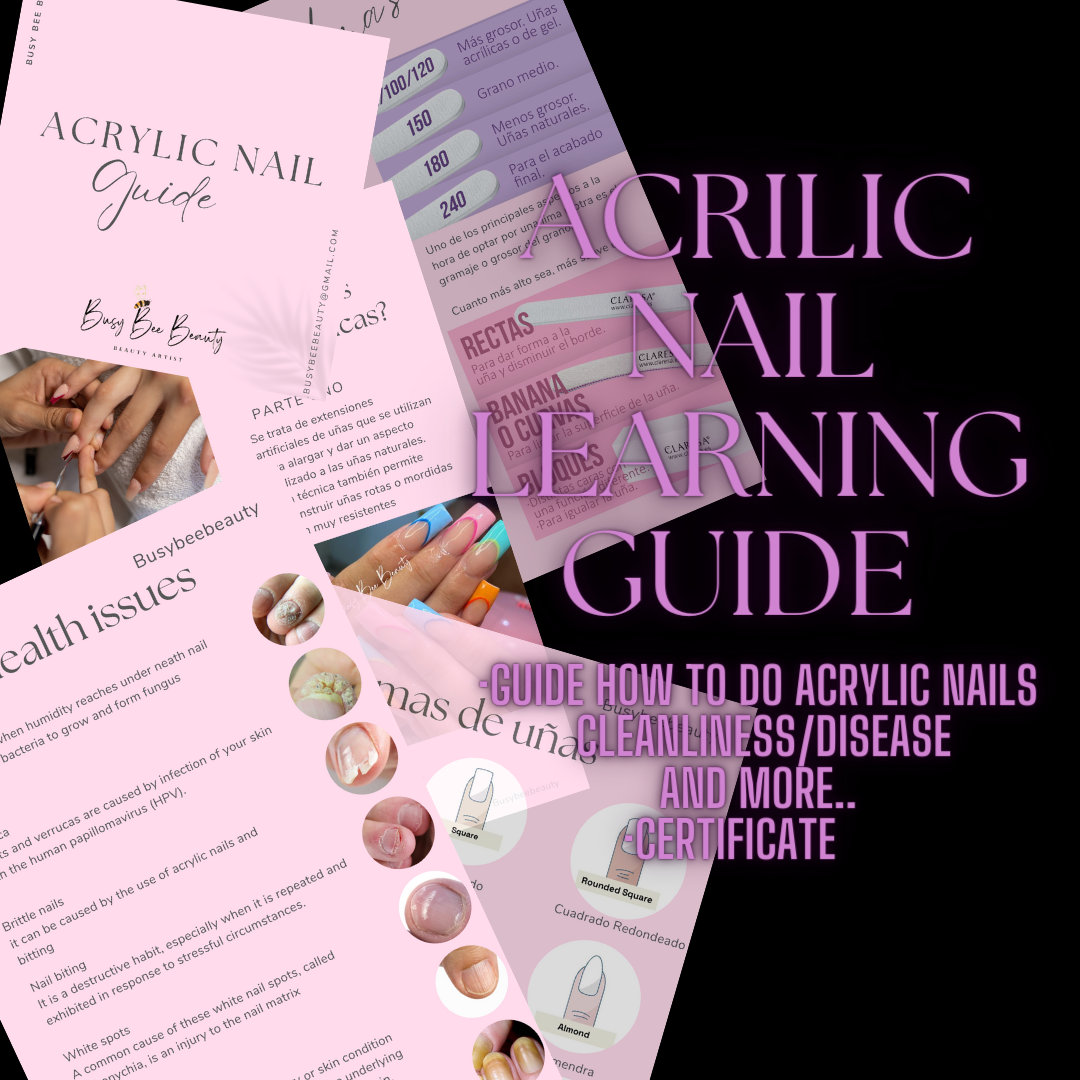 Acrylic Nail Learning Guide, Step by Step Home Learning,2023 ...