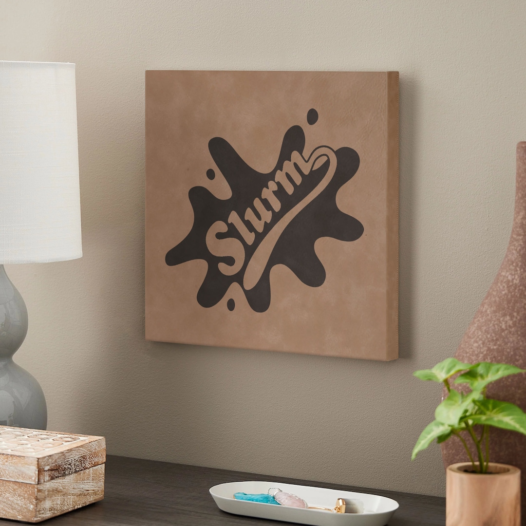 Slurm Logo Engraved Wall Canvas - Etsy