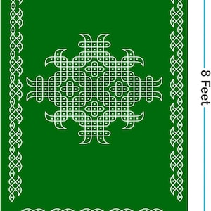 Rangoli Kolam Backdrop Green/red Muggu Backdrop|traditional Indian Backdrop|puja Backdrop ...