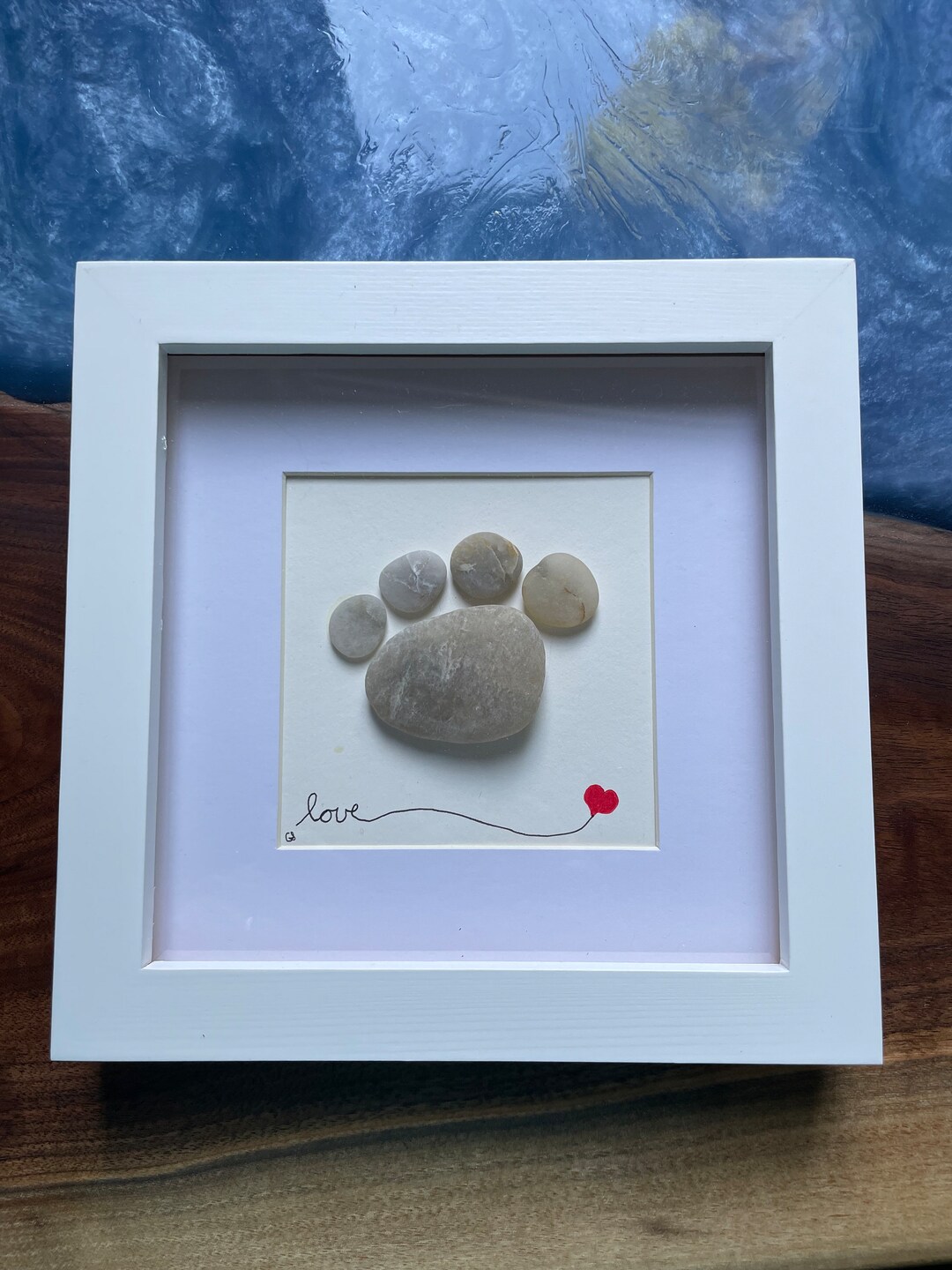 Handmade Sea Pebble Dog Paw - Etsy
