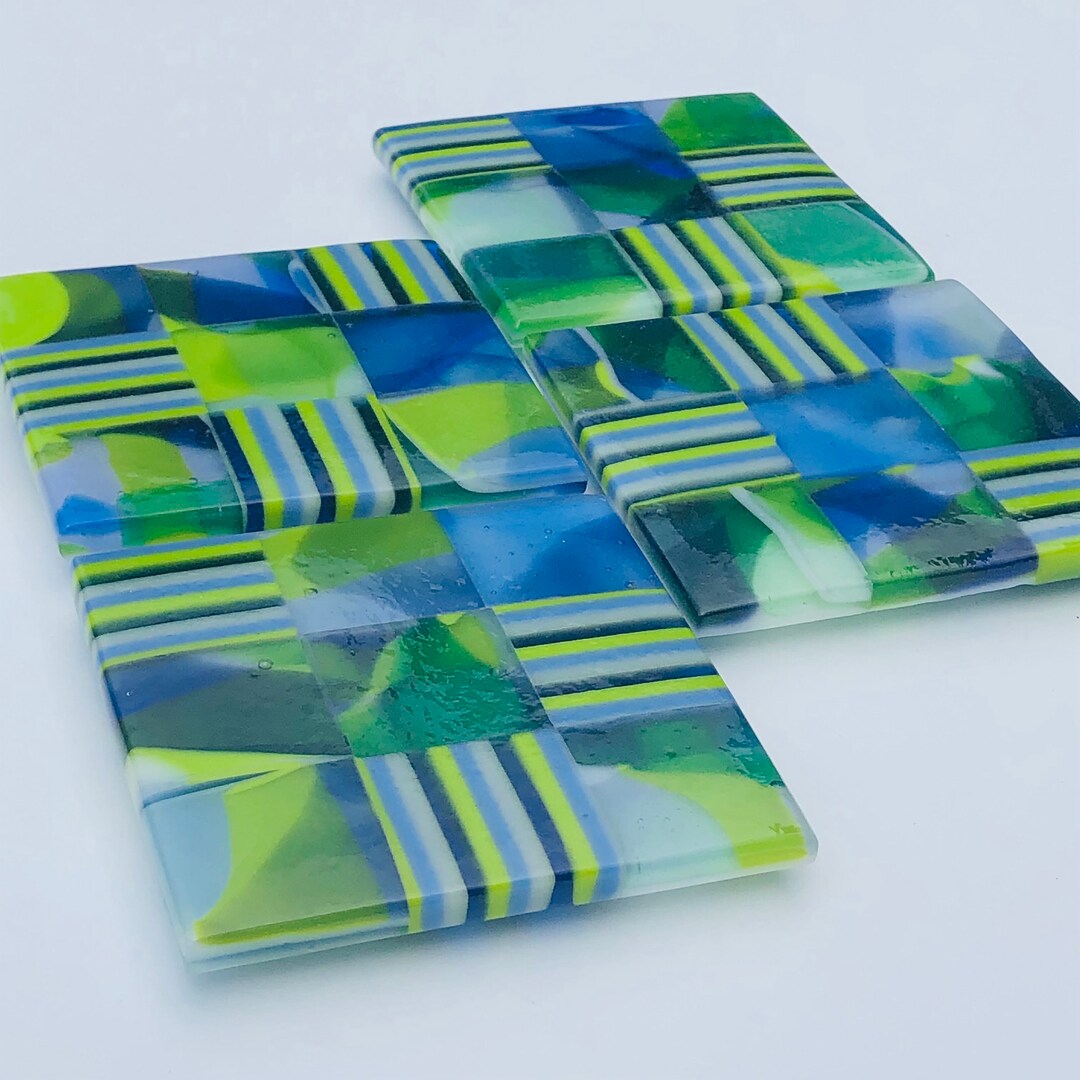 Fused Glass Coasters - Etsy