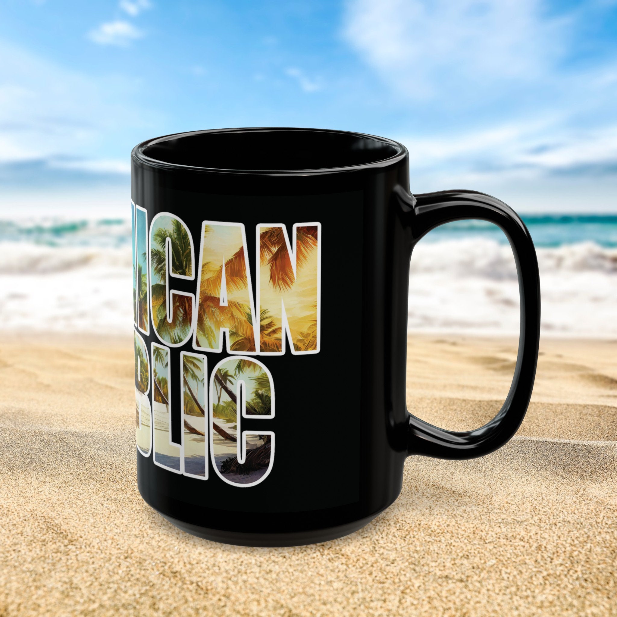 Dominican Republic Tropical Island Beach Scene Coffee Mug Great Gift ...