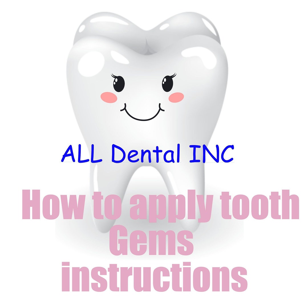 How to Apply Tooth Gems Instructions - Etsy