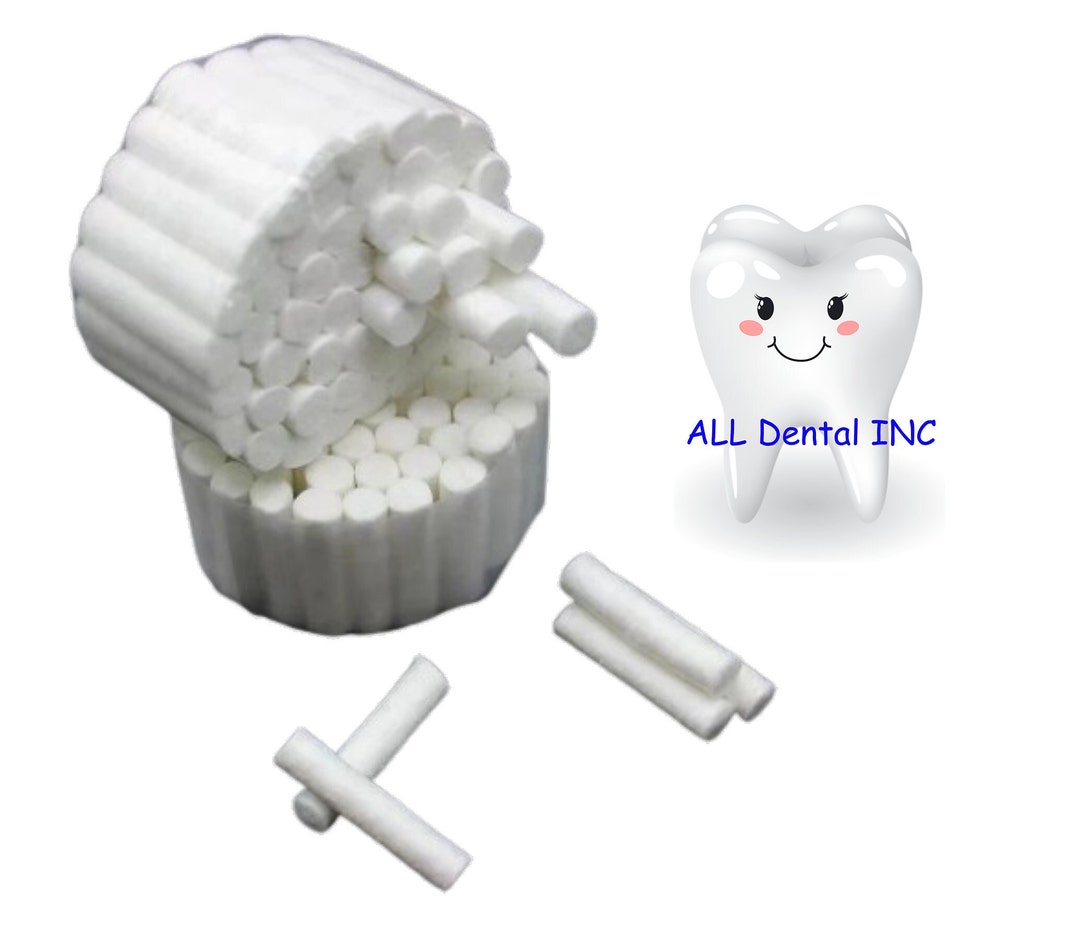 Cotton Rolls, 50 Piece, Dental Gauze Rolls, Nose Plugs, Teeth Whitening ...