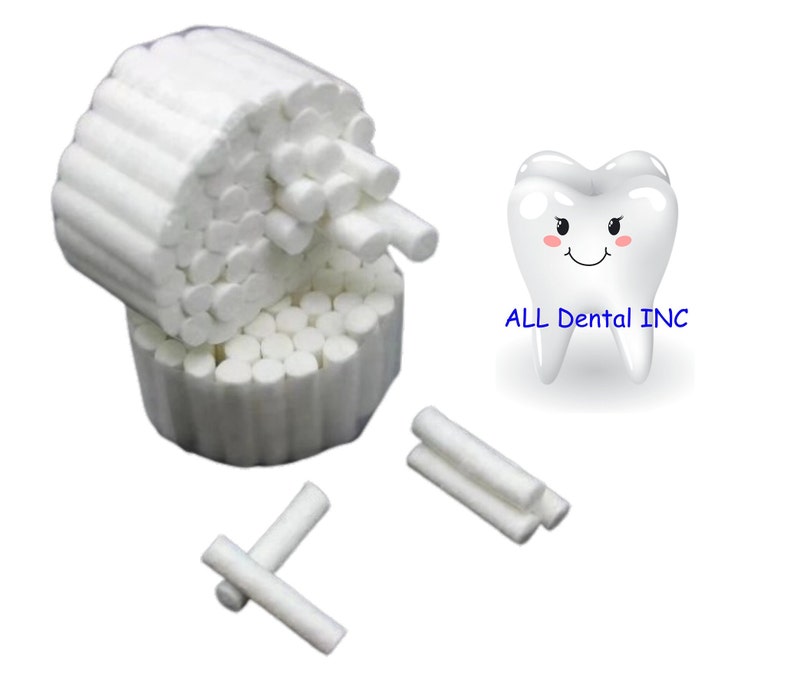 Cotton Rolls, 50 Piece, Dental Gauze Rolls, Nose Plugs, Teeth Whitening ...