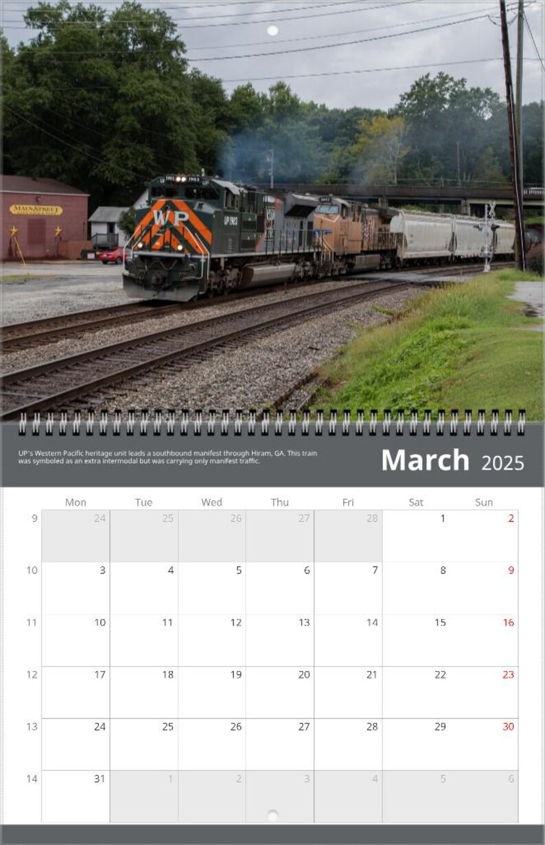 Georgia Railroading 2025 Train Calendar - Etsy