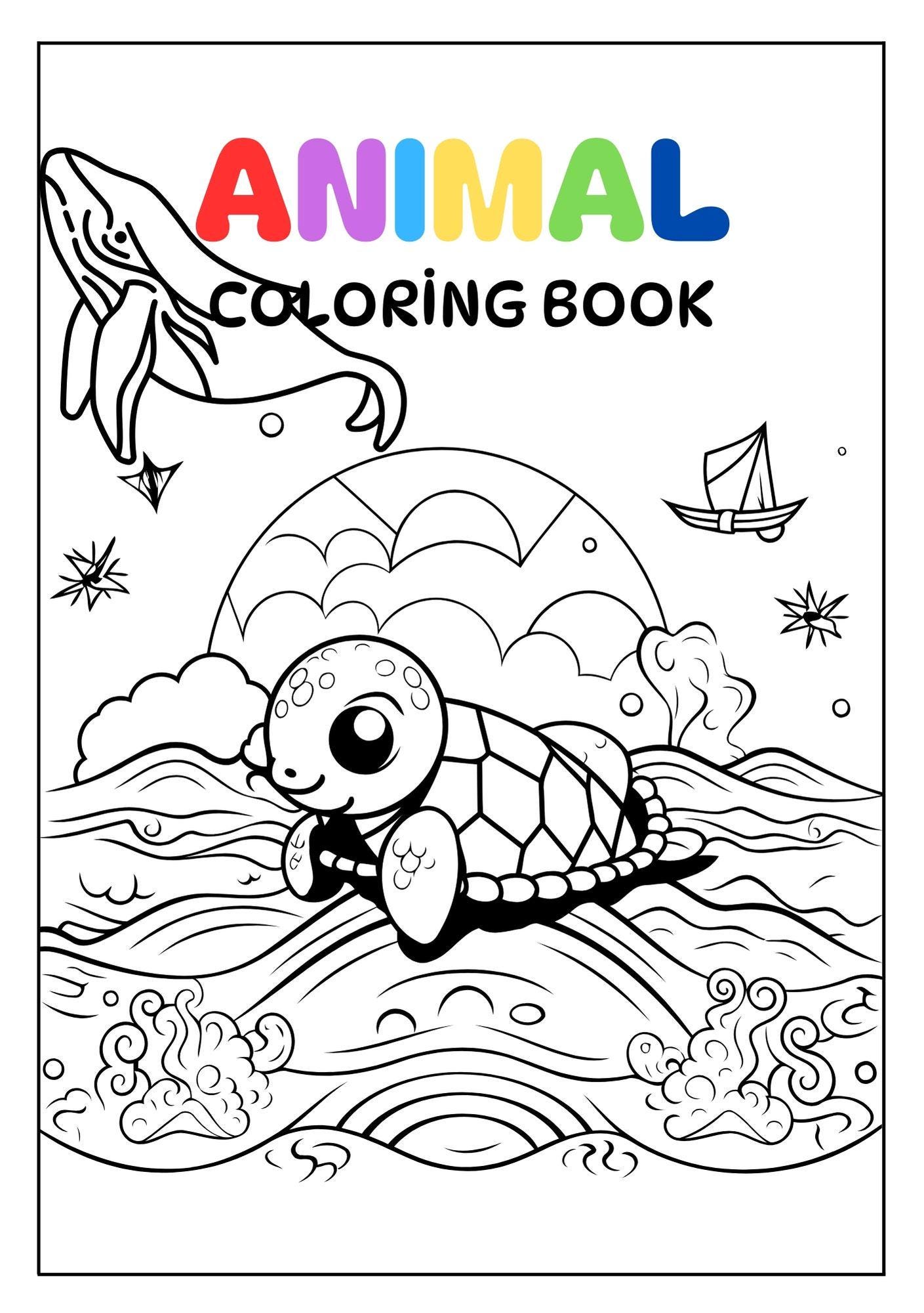 6 Simple Coloring Pages for Kids Toddlers Preschoolers Printable ...