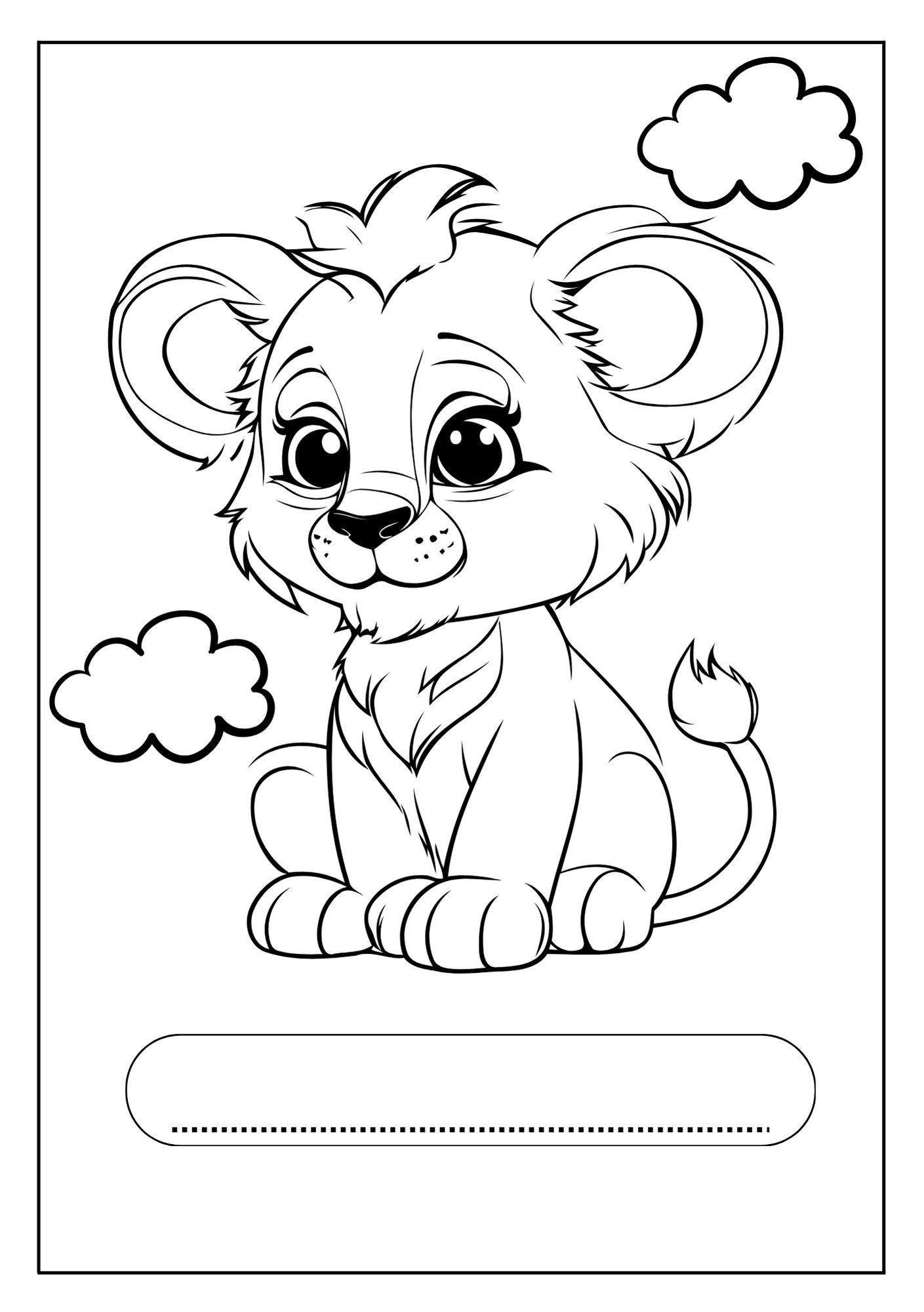 6 Simple Coloring Pages for Kids Toddlers Preschoolers Printable ...