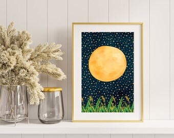 Cute Monsters on a Moonlit Night PNG PDF Custom Designs - Etsy