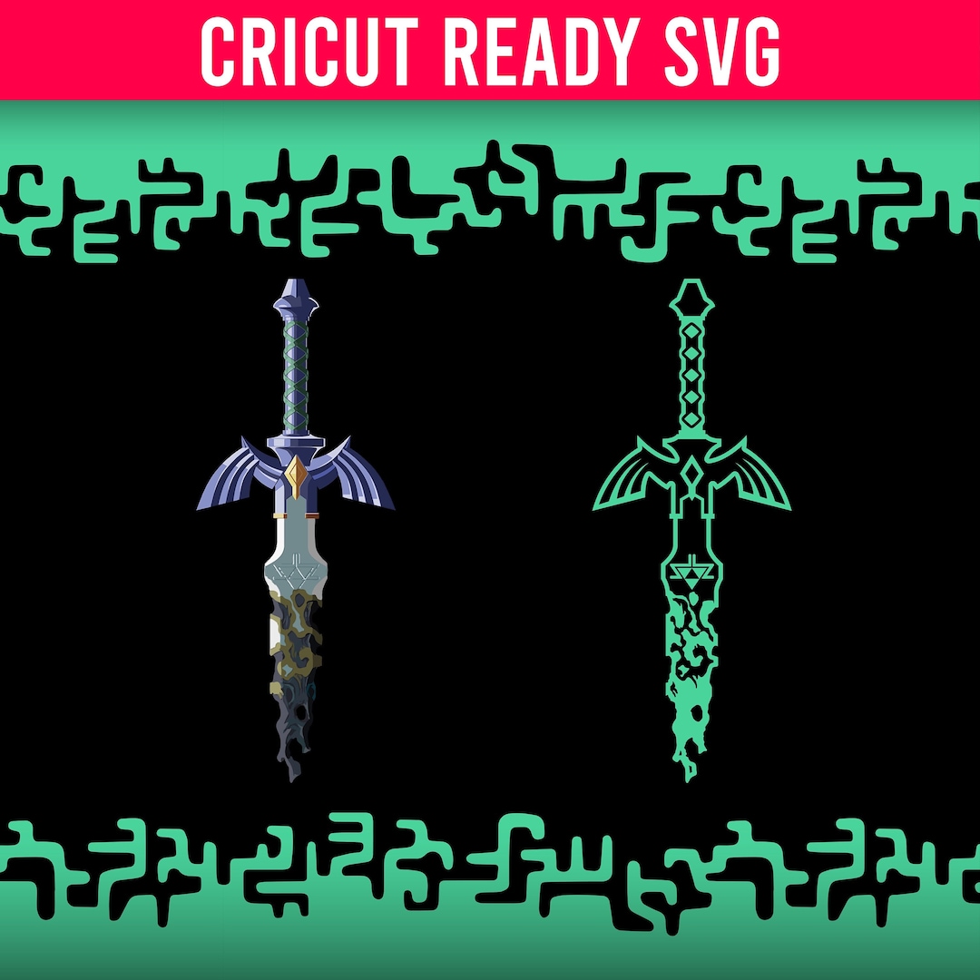 The Legend of Zelda: Tears of the Kingdom (broken Master Sword) SVG ...