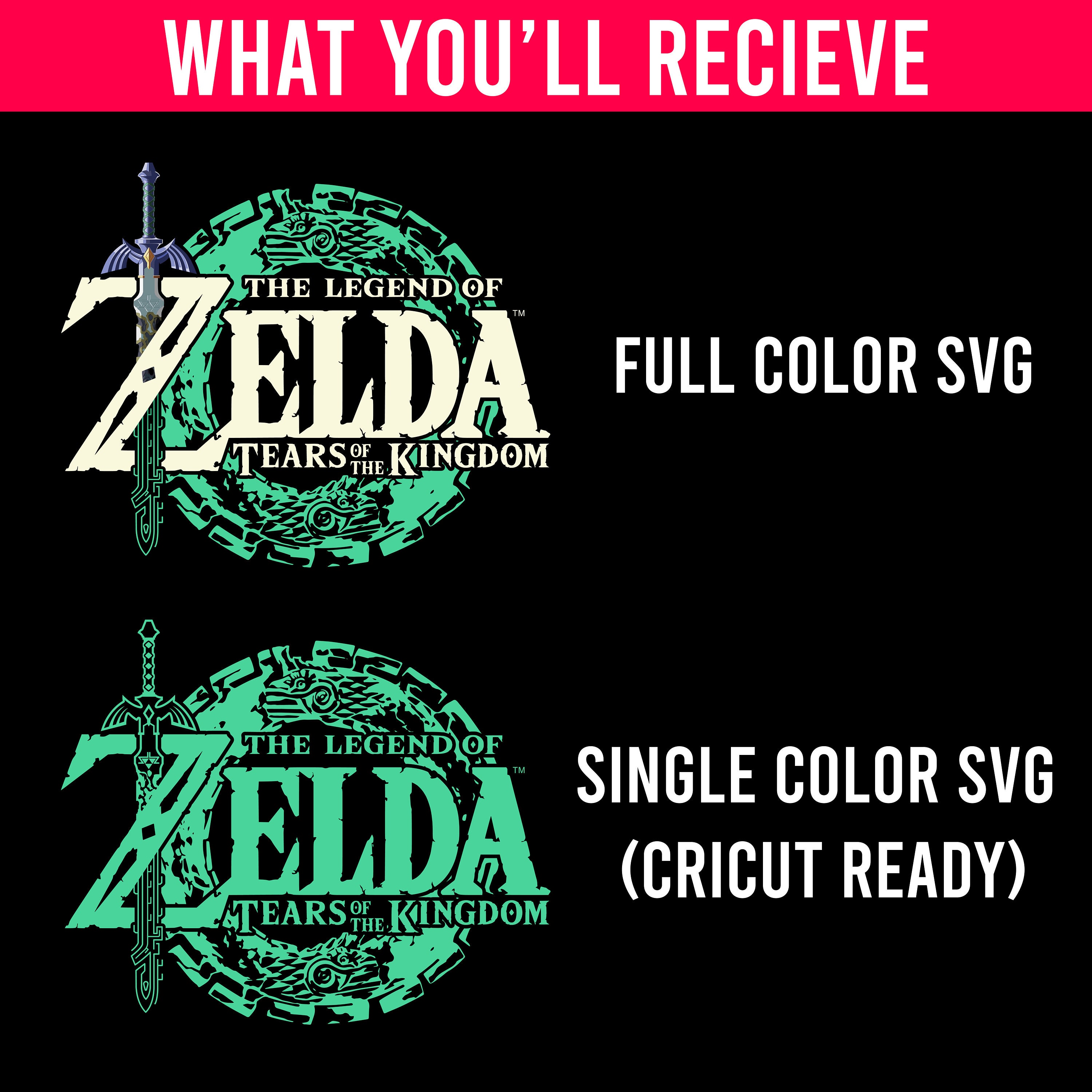 The Legend of Zelda: Tears of the Kingdom (main Title) SVG / Cricut ...
