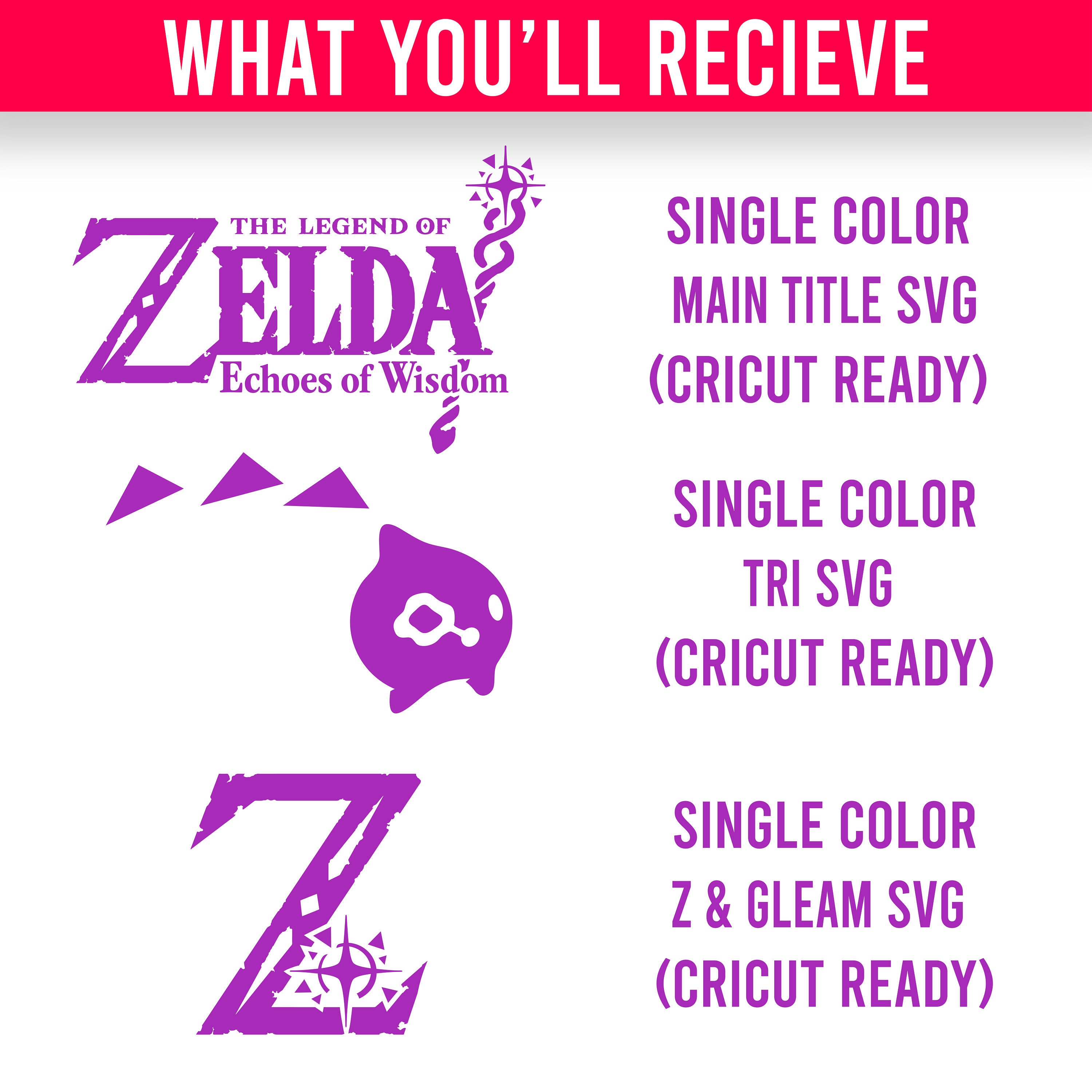 The Legend of Zelda: Echoes of Wisdom SVG Bundle / SVG / Zelda Vector ...