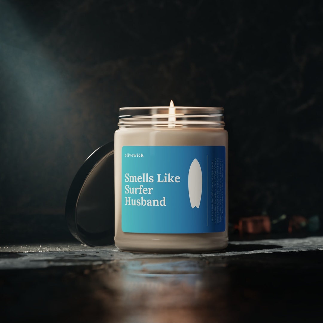 Smells Like Surfer Husband 9oz Eco-friendly Vegan Candle for Him ...