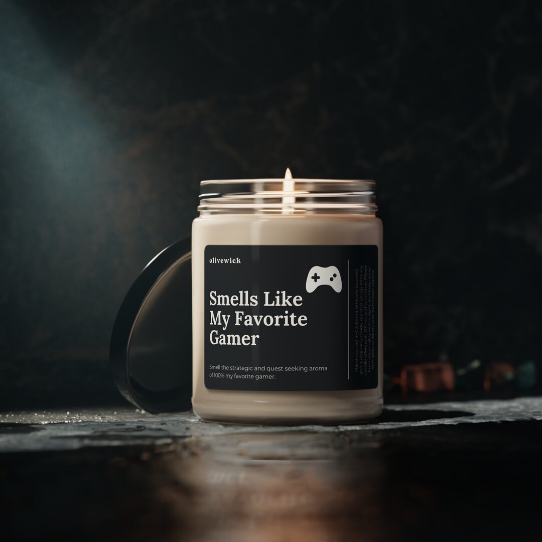 Smells Like My Favorite Gamer 9oz Eco-friendly Vegan Candle Gift ...