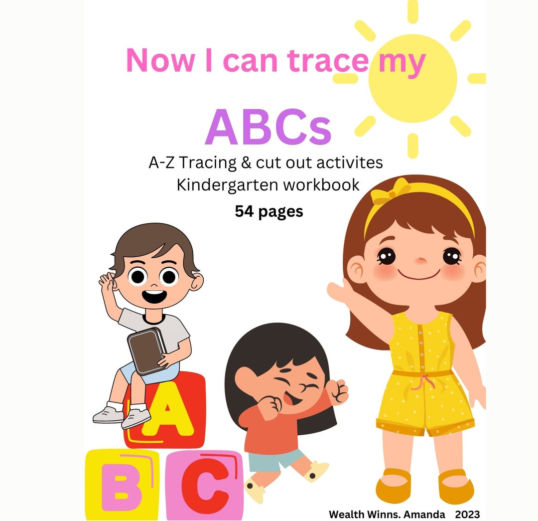 Now I Can Trace My Abcs Printable Kinder Workbook - Etsy