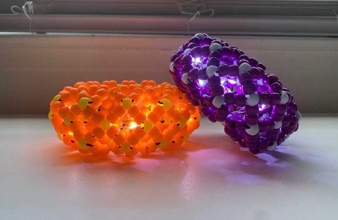Light up Kandi Cage Cuff - Etsy