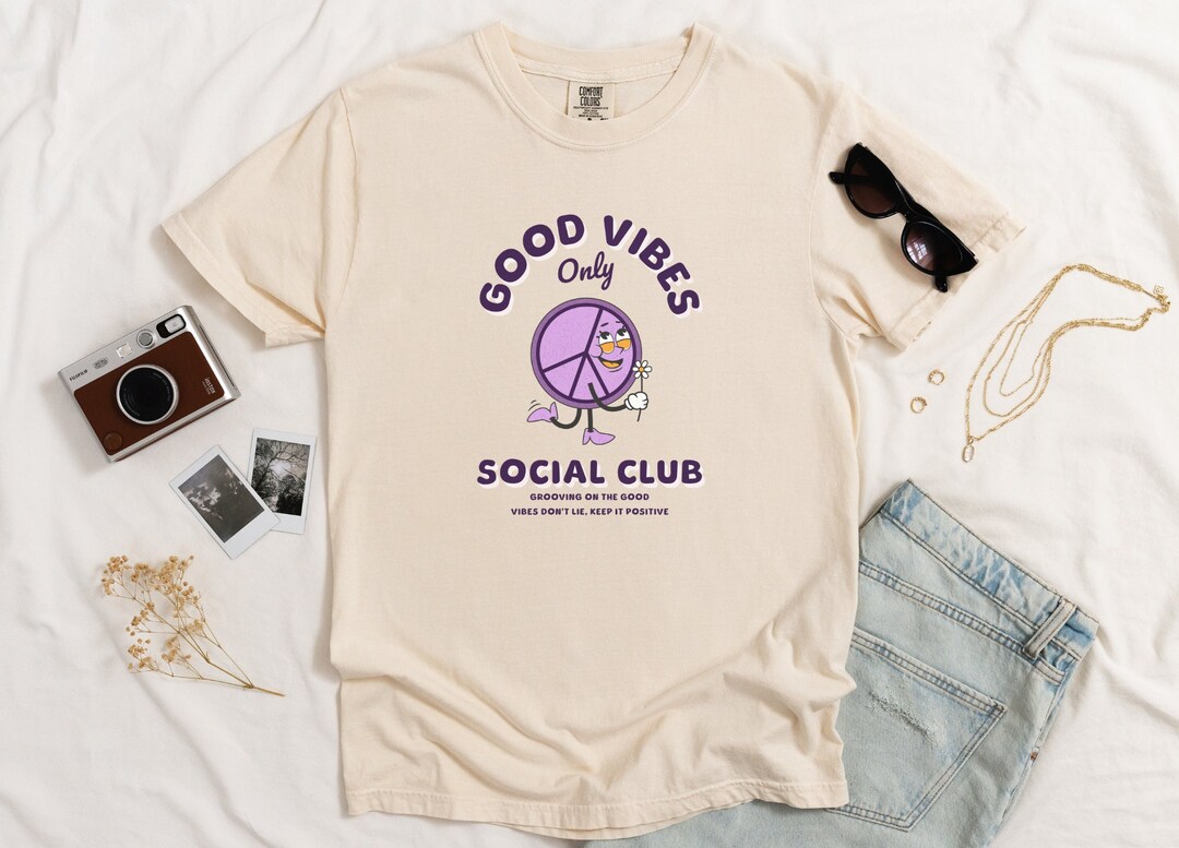 Good Vibes Only T-shirt, Comfort Colors Shirt, Good Vibes Only Tee ...