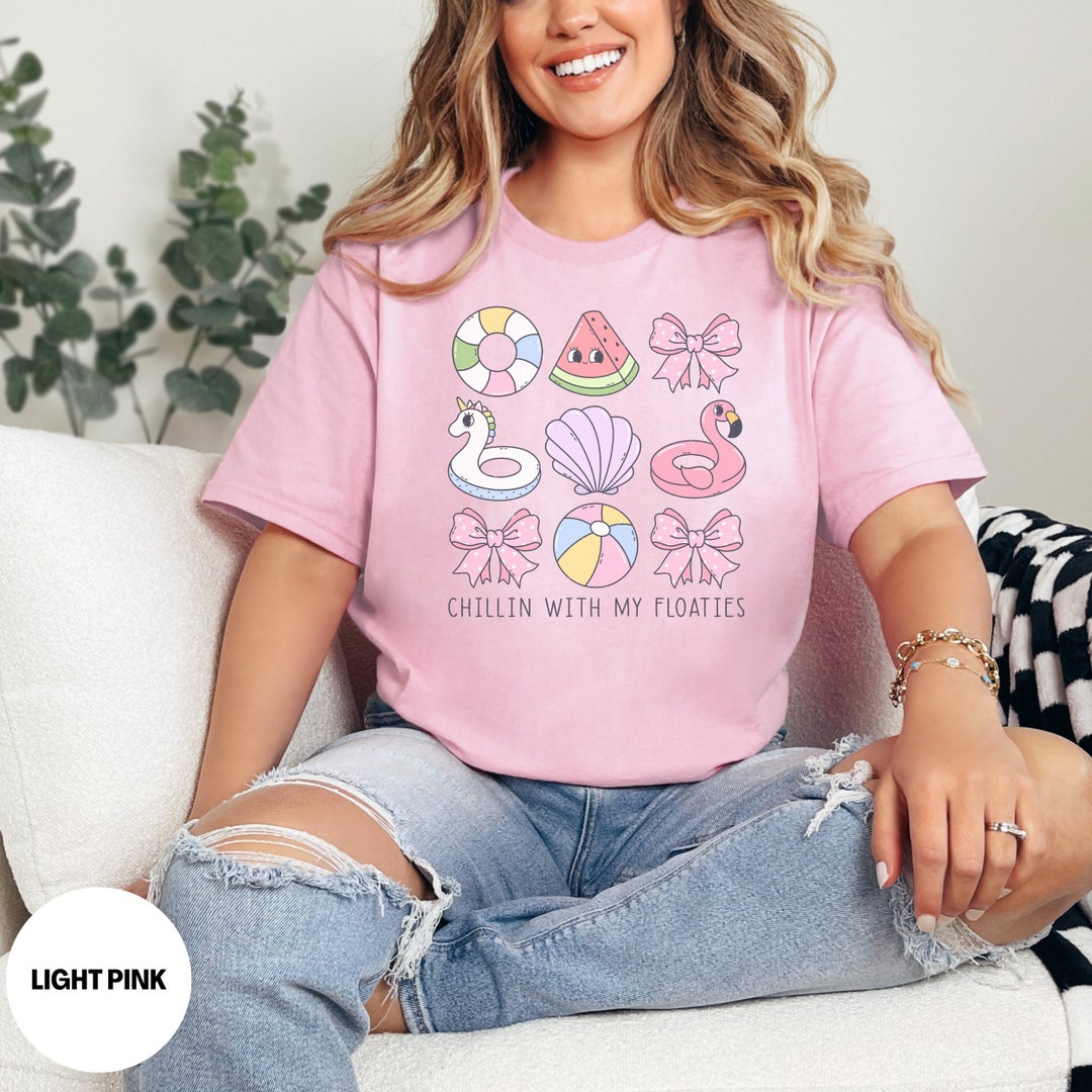 Chillin With My Floaties, Poolside Shirt, Flamingo Shirt, Beach Shir,t ...