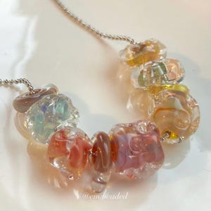 5/10/20pcs ⊹ Lampwork Glass Beads Handmade Unique Magical Vibrant ...