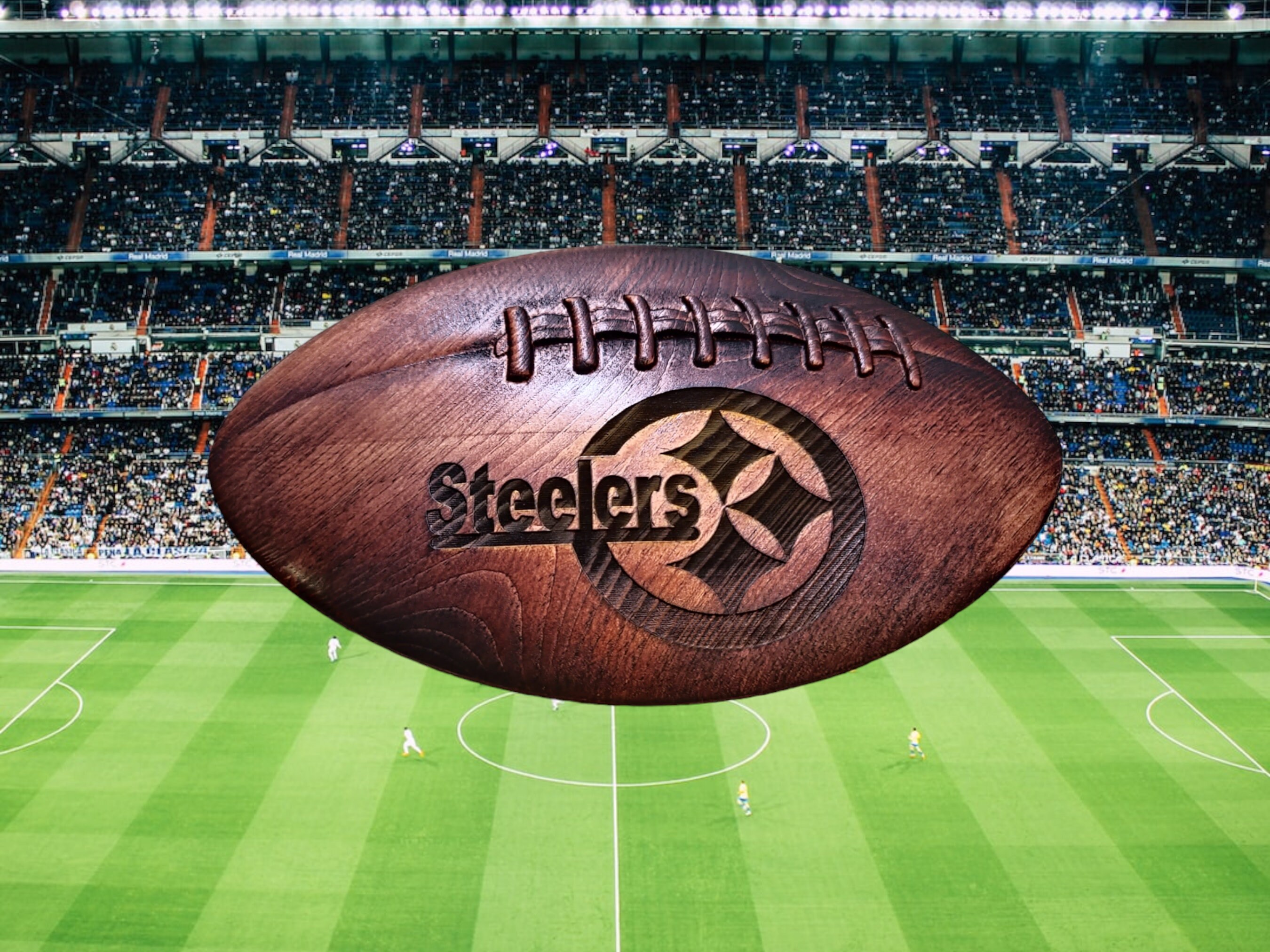 Pittsburgh Steelers Hand Carved Football Plaque - Etsy