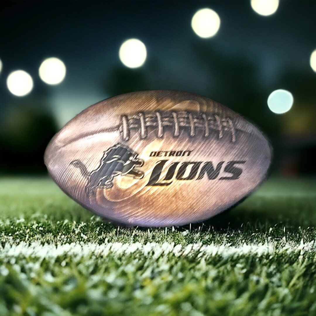 Detroit Lions Hand Crafted Football Plaque - Etsy