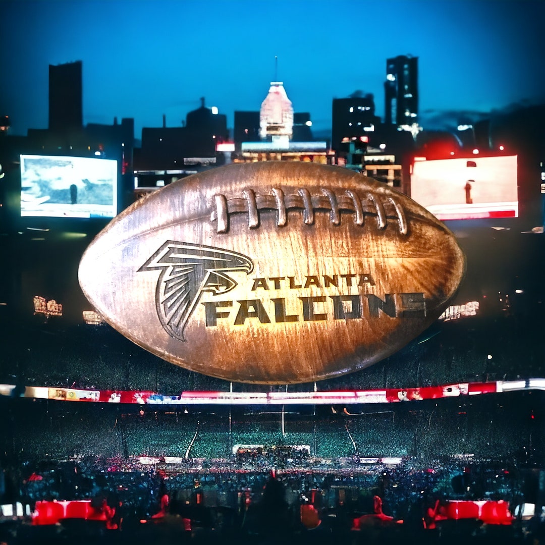 Atlanta Falcons Hand Crafted Football Plaque - Etsy